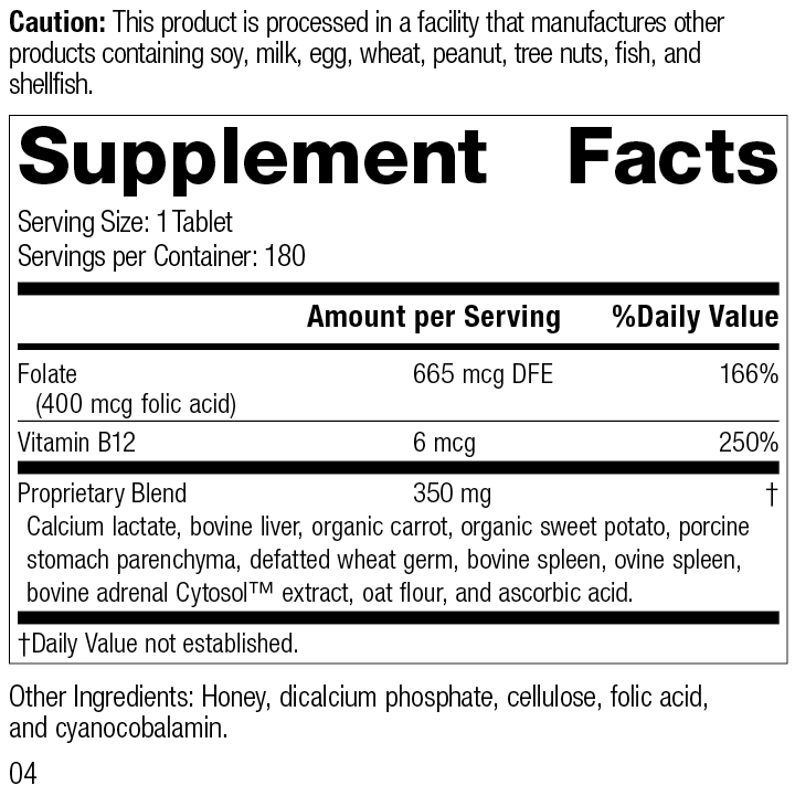 Folic Acid B12, 180 Tablets – Shores Wellness Solutions